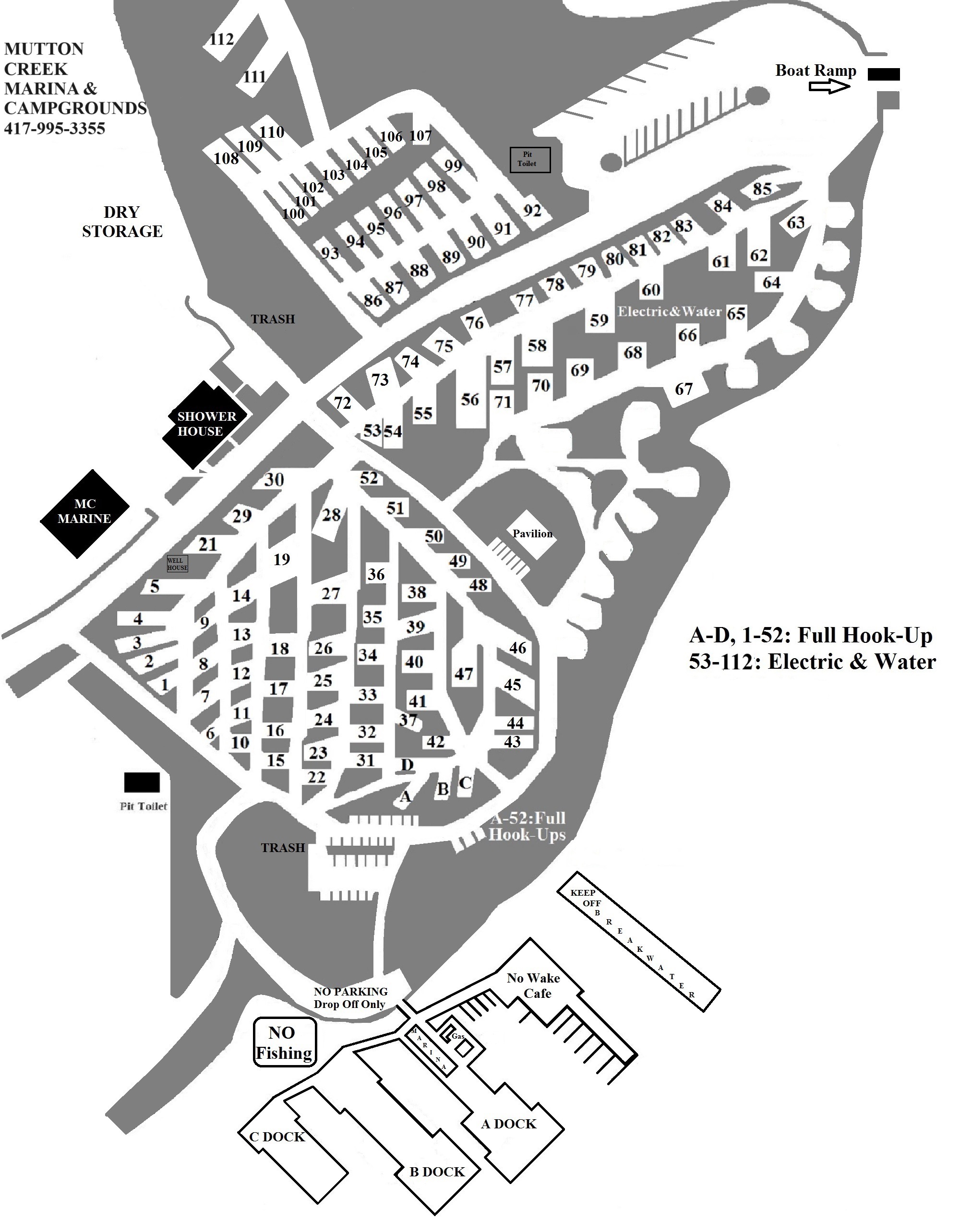 Marina Campground Mutton Creek Marina & Campgrounds Greenfield, MO (417 ...