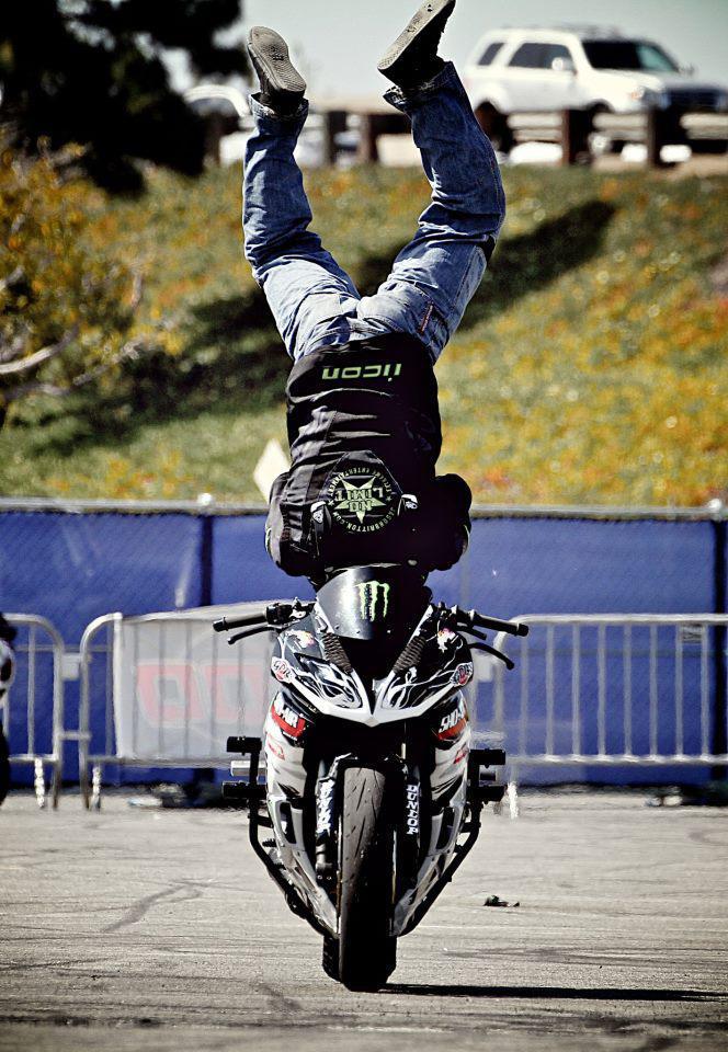 Jason Britton give free stunt show in Jersey | Suzuki GSX-R Motorcycle ...