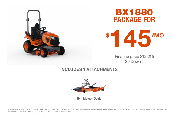 itemYear Kubota BX1880 for Sale | PARCS SALEM Kubota