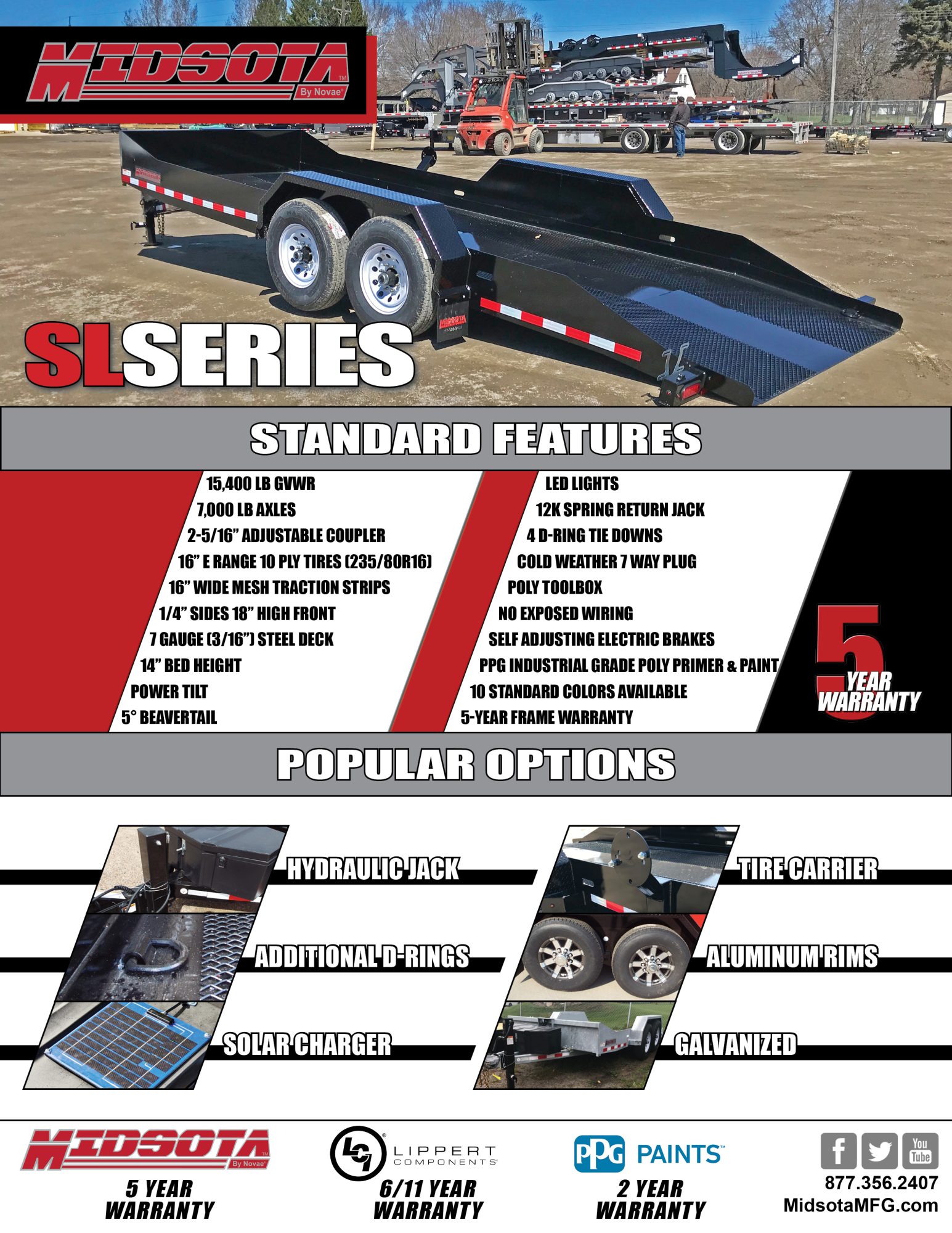 Equipment Trailer from Midsota and Sure-Trac Mid-America Truck Tops ...