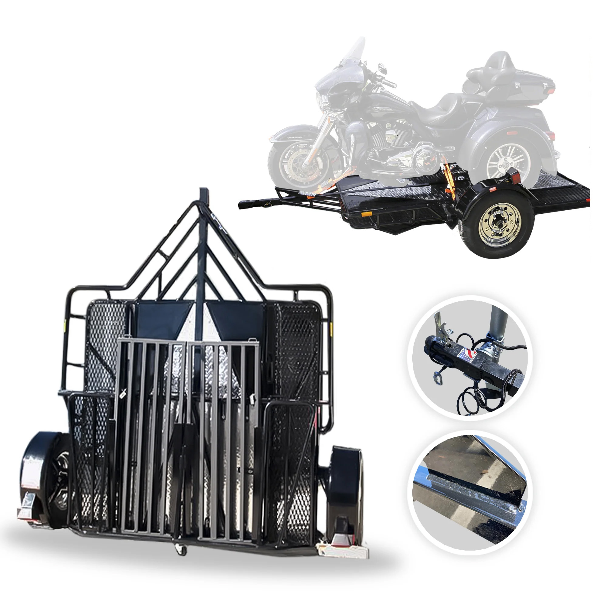 Double Motorcycle Trailer