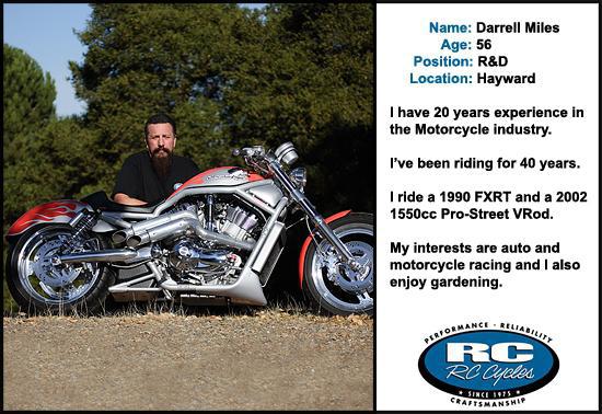 Darrell Miles RC Cycles Hayward, CA (510) 471-9755
