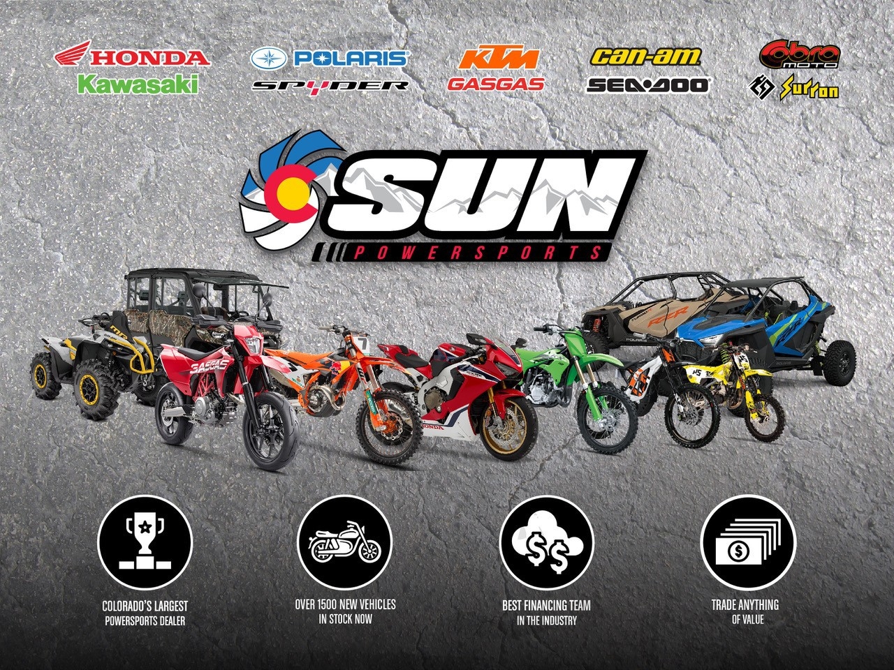 New Powersports Vehicles For Sale near Denver, CO | Sun Powersports
