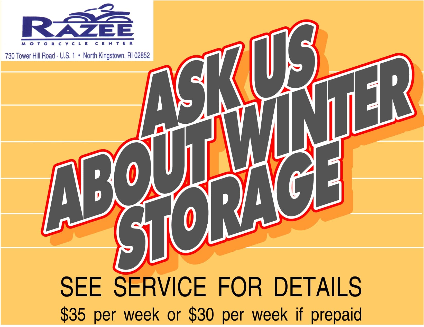 Home Razee Motorcycle Center North Kingstown, RI (401) 295-8837