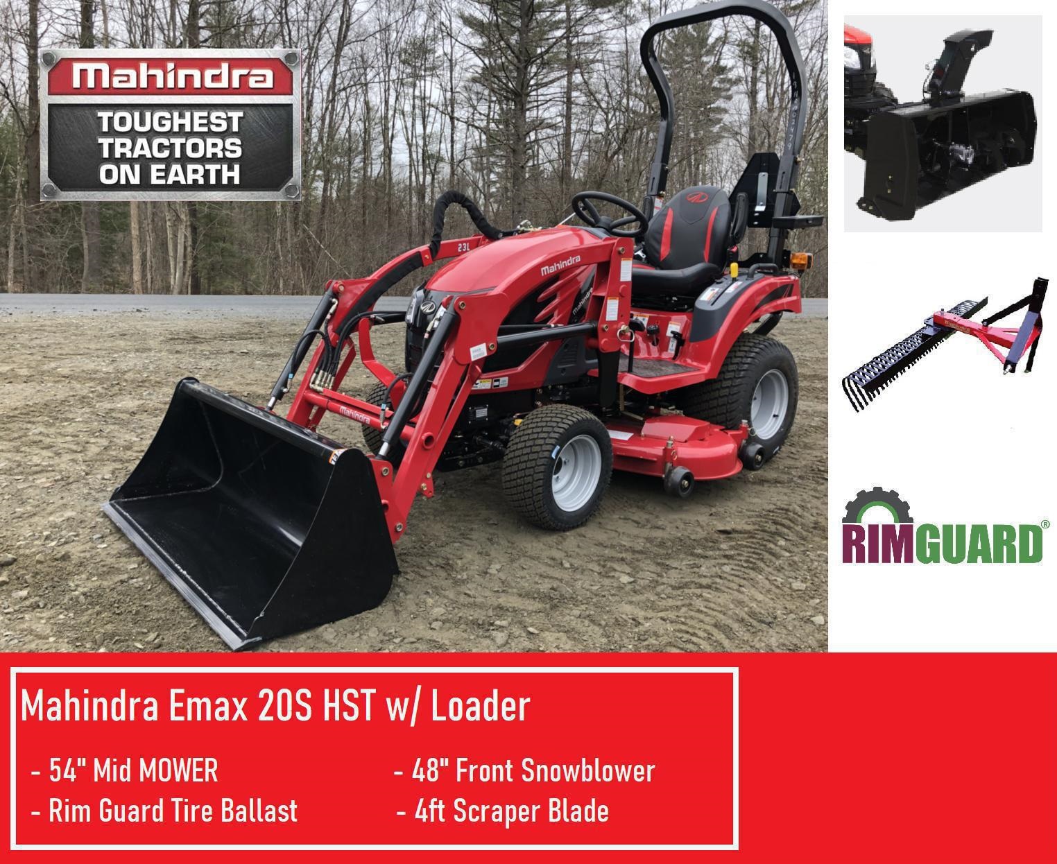 2022 Mahindra Package Deal #17 - Emax 20s HST Tractor w/ Loader, Front ...